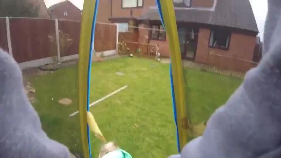 Girl Jumping On Trampoline Falls Out | Jukin Licensing