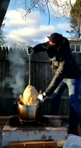 Deep Fried Thanksgiving Turkey Fail | Jukin Licensing