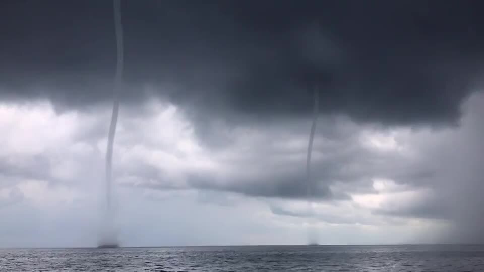 Two Waterspouts at Sea | Jukin Licensing
