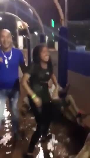 Girl Gets Knocked Over by Large Wave at Amusement Park | Jukin Licensing