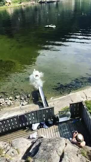 Man Jumps Off Cliff and Onto Slide | Jukin Licensing