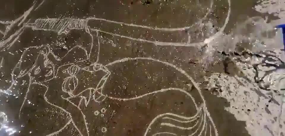 Artist Paints Water Activated Image of Famous Animated Princesses ...