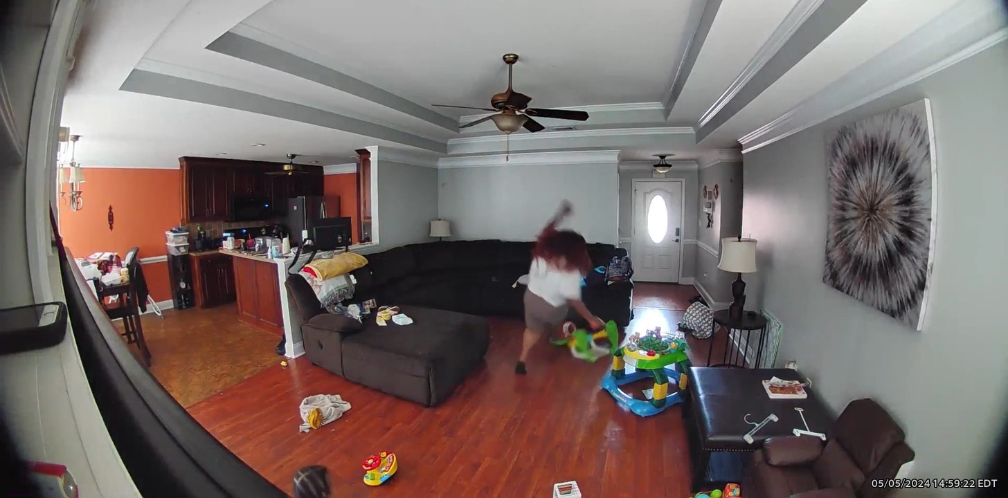 Mom Falls Down After Tripping Over Son's Toy | Jukin Licensing