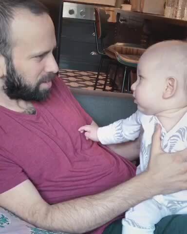 Adorable Baby and Man Engage in Cool Beat Boxing | Jukin Licensing