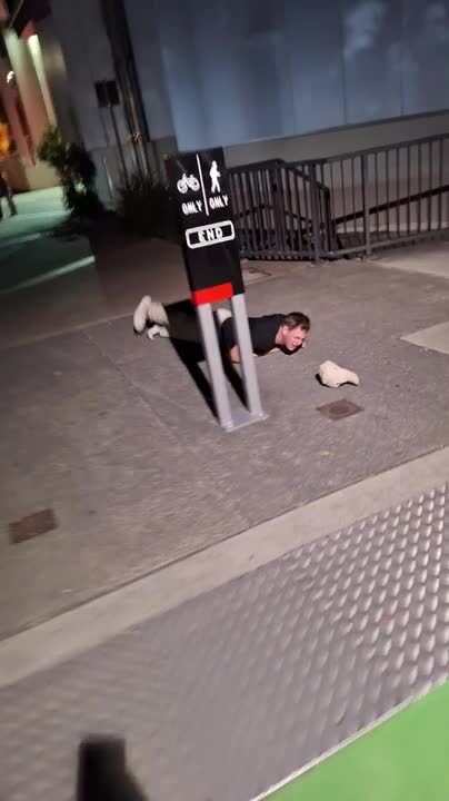 Man Falls Hard After Trying to Jump Over Signboard | Jukin Licensing