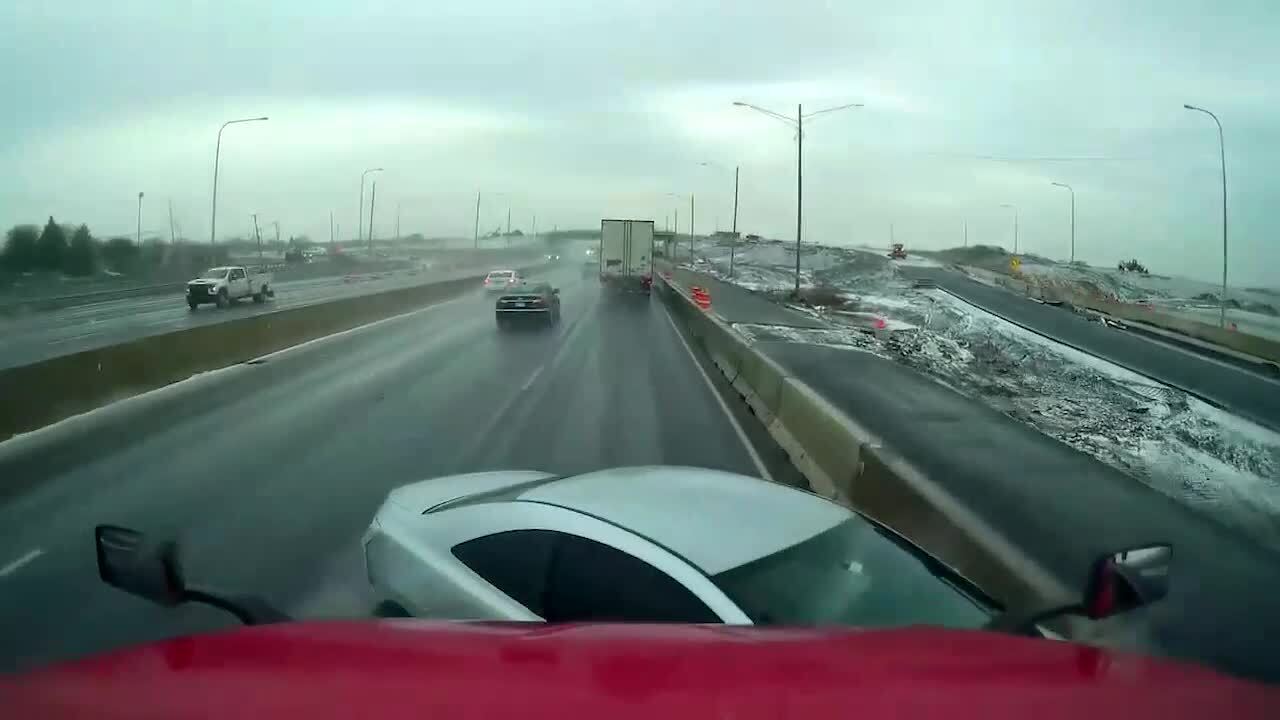 Car Loses Control on Wet Road in Saint Louis, Missouri | Jukin Licensing