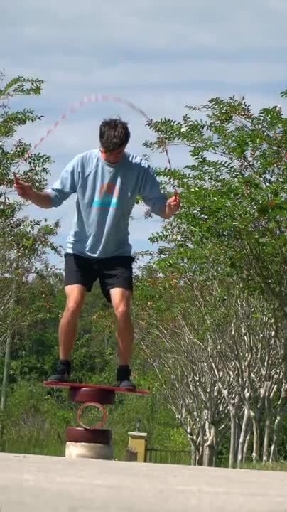 Man Showcases Balancing and Jump Rope Skill | Jukin Licensing