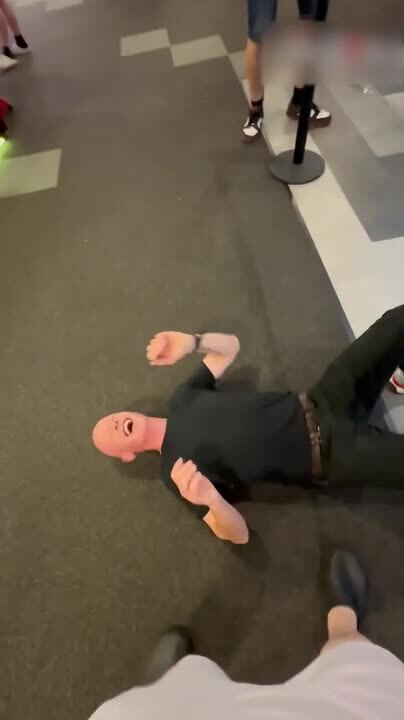 Man Attempting Limbo Under Barrier Hilariously Falls | Jukin Licensing