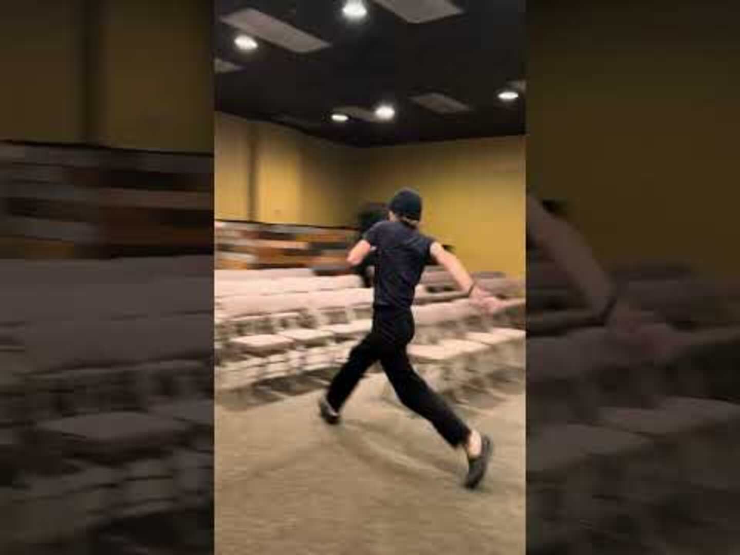 Guy Fails to Jump Over Few Rows of Chairs | Jukin Licensing