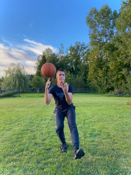 Guy Performs Ball Disappearing Magic Trick | Jukin Licensing
