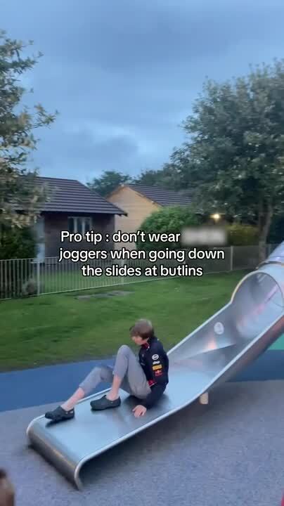 Person Hilariously Falls Off Slide | Jukin Licensing