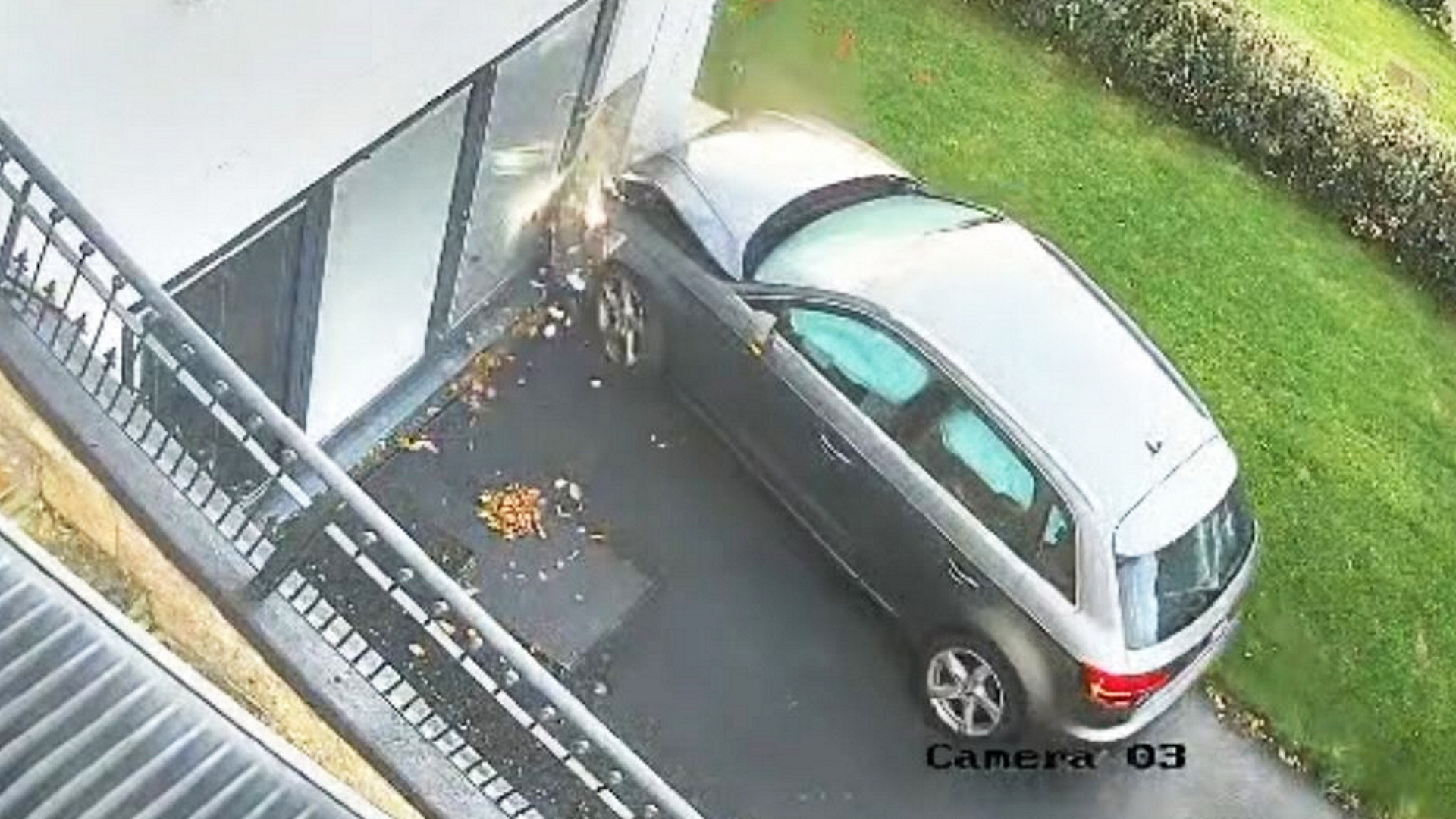 Car Crashes Into House While Attempting U-Turn | Jukin Licensing