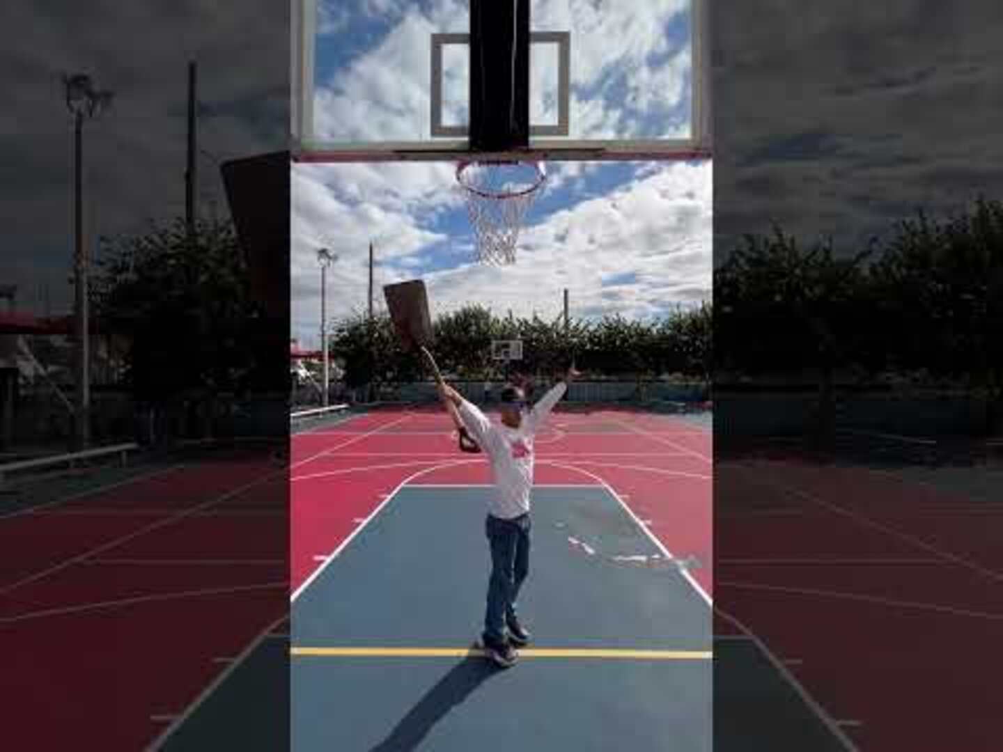 Man Makes Basketball Shot With Shovel | Jukin Licensing