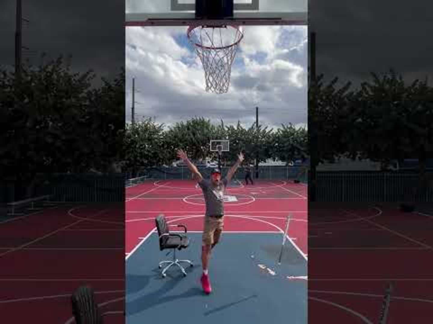 Man Hits Basketball Trick Shot With Baseball Bat | Jukin Licensing