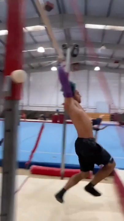 High Bar Snaps as Acrobat Practices New Trick | Jukin Licensing