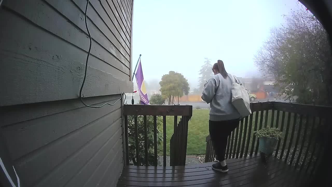 Person Slips and Falls Down Icy Porch Steps in USA | Jukin Licensing