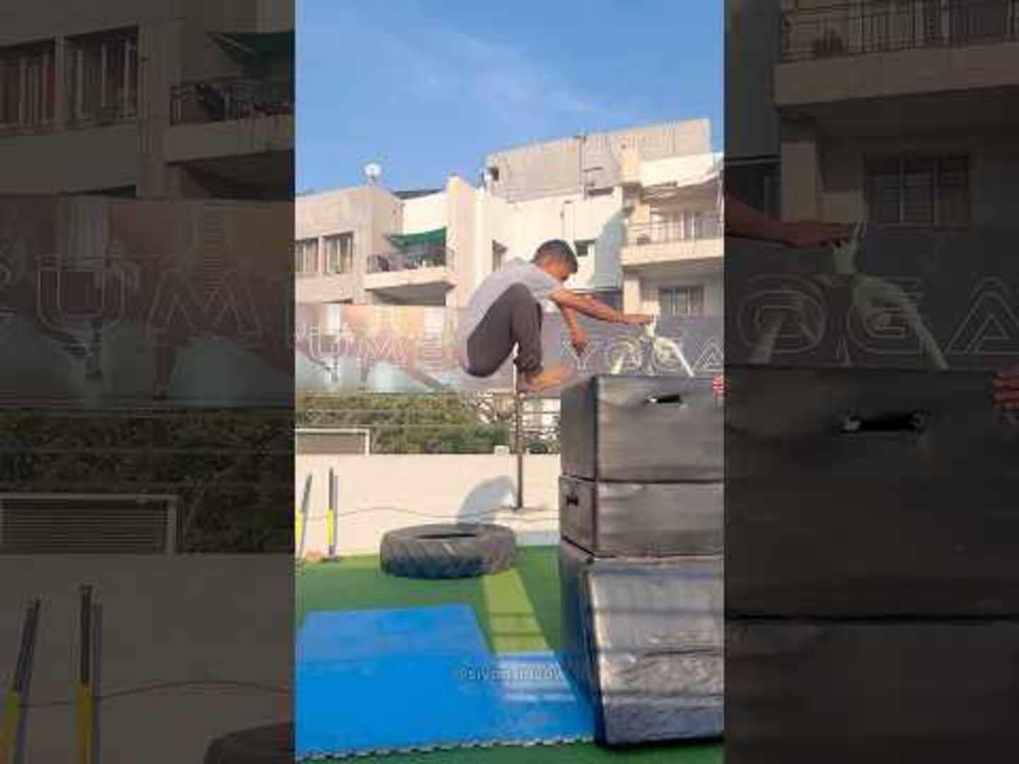 Guy Jumps Over High Stack Gym Boxes | Jukin Licensing