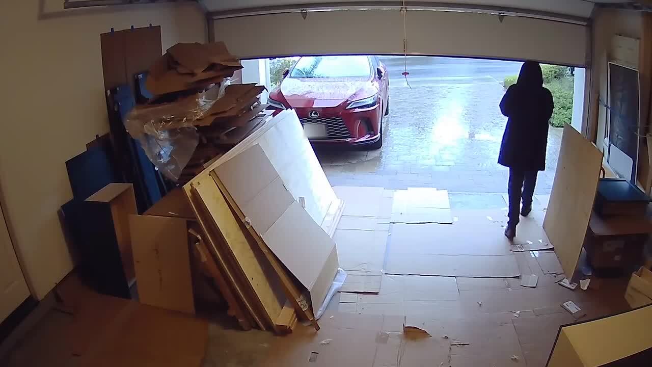 Man Hits His Head on Roll-up Door While Stepping Out of Garage | Jukin ...