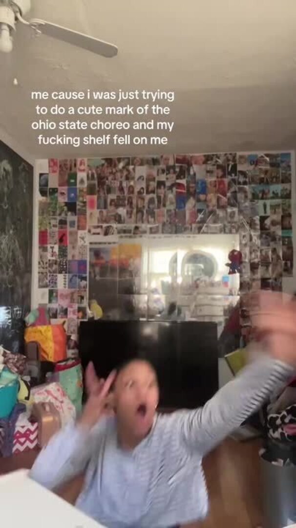 Shelf Falls Over Girl While She Dances | Jukin Licensing