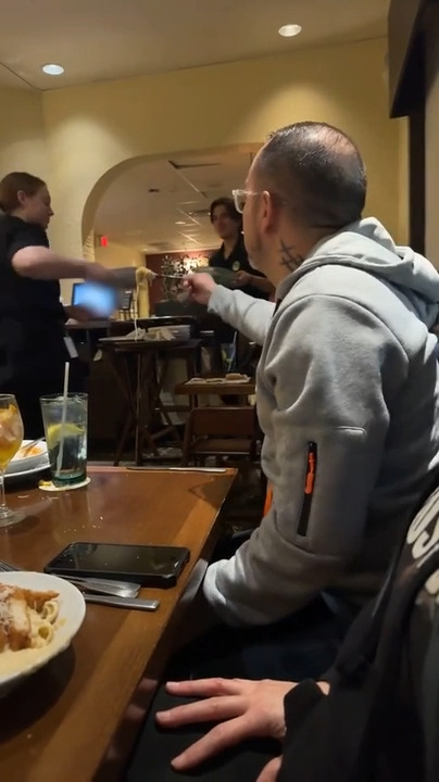 Man Startled as Waitress Pranks Him | Jukin Licensing