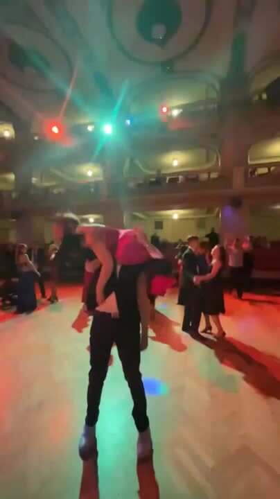 Woman's Dance Partner Loses Grip Causing Her to Fall | Jukin Licensing