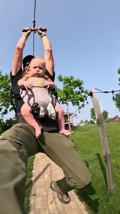 Baby's First Zip Line Ride! | Jukin Licensing