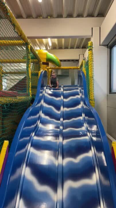 Toddler Goes Down Indoor Slide Head First! | Jukin Licensing