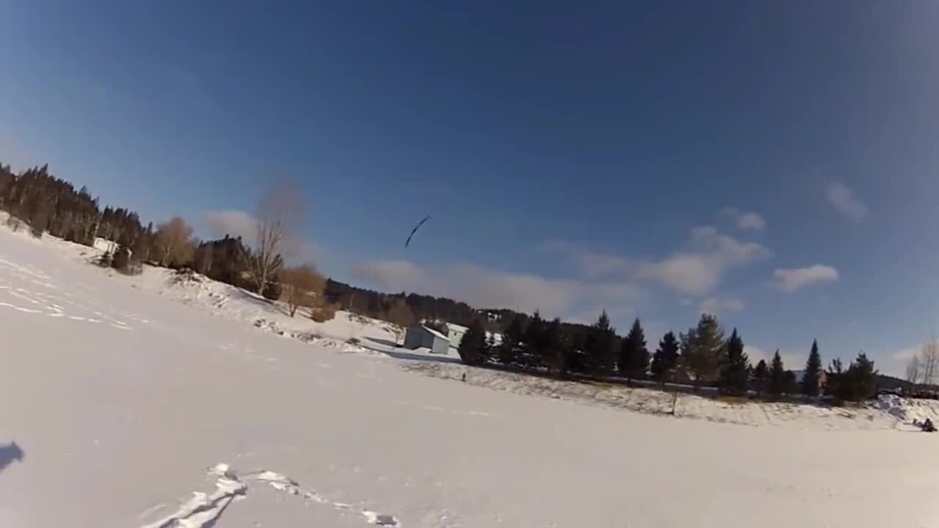 Epic Bat Boomerang Throw on Snowy Field | Jukin Licensing