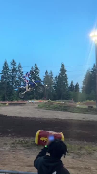 Rider Crashes Hard Right Before Finish Line at Dirt Bike Race | Jukin ...