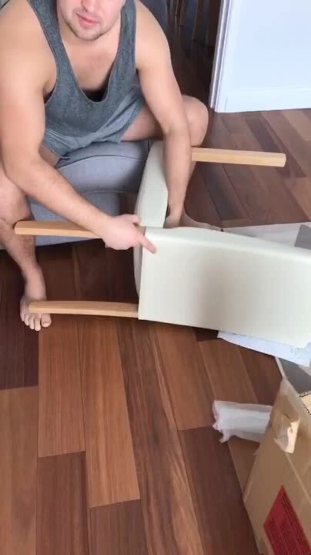 Person Fails at Assembling a Chair | Jukin Licensing