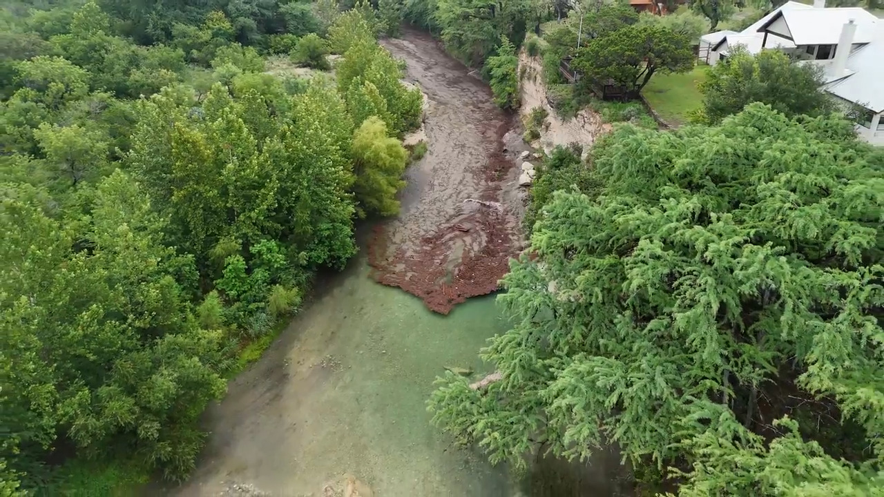 Drone Captures Frio River Floodwaters Spreading After Heavy Rain in ...