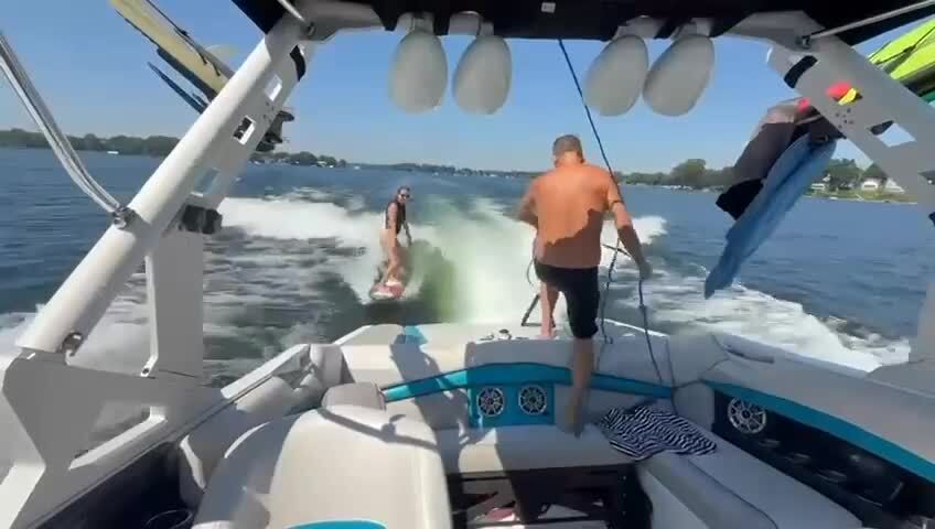 Guy Slips and Hits Railing Before Falling Into Water | Jukin Licensing